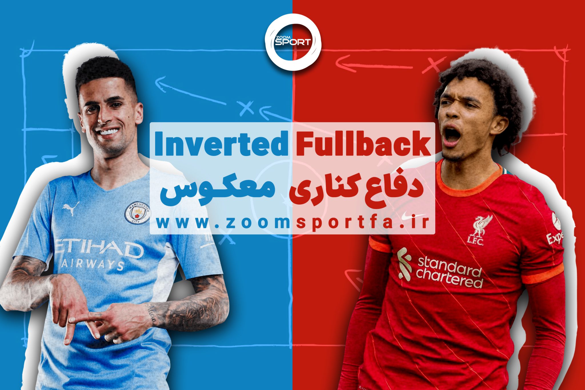 مدافع کناری معکوس یا اینورتد فولبک (Inverted Fullback) چیست؟ | زوم اسپورت